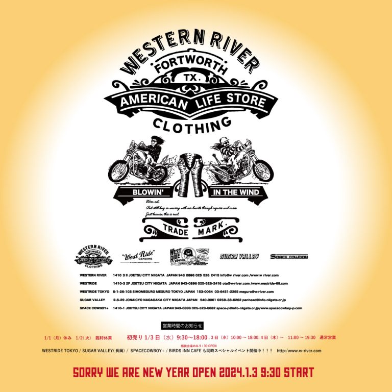 WESTERN RIVER | Biker's brand,Motorcycle wear,American fashion